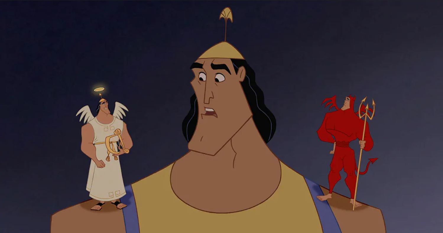 Lorehaven : emperorsnewgroove_kronk_shoulderangeldevil